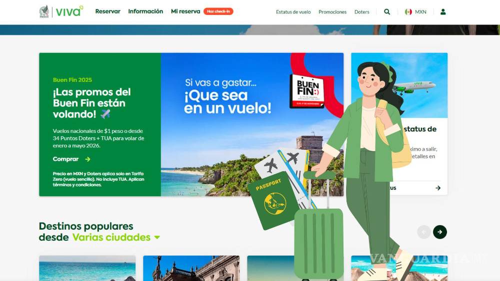 Viva Aerobús ofrece vuelos nacionales a $1 peso desde Saltillo y ...