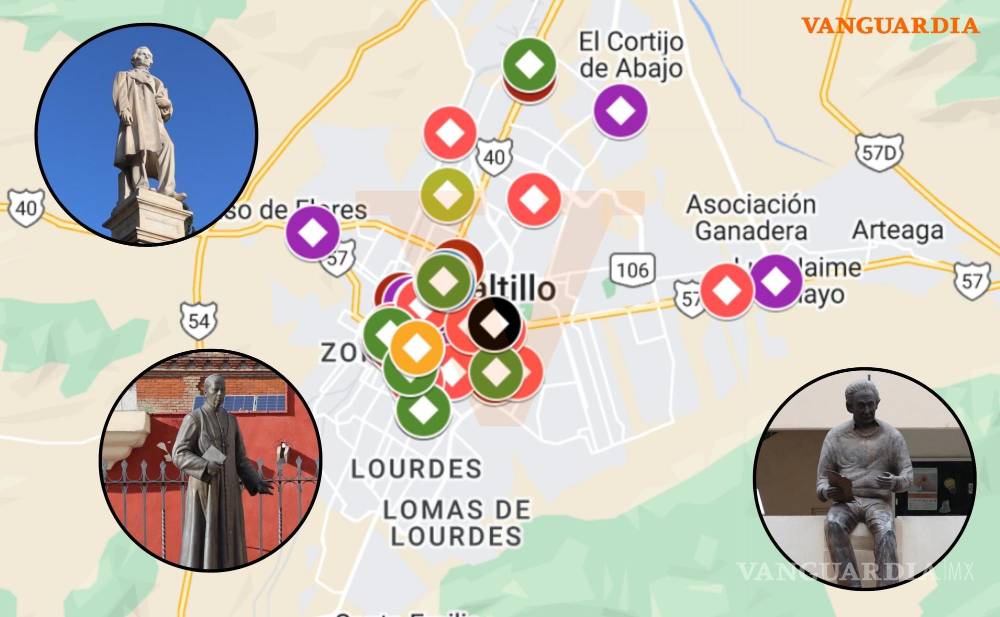 ¿Conoces los 66 monumentos que cuentan la historia de Saltillo? (mapa)