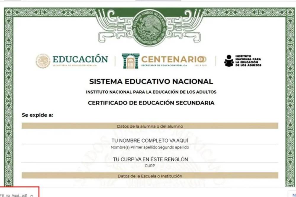 Certificado SEP... así puedes descargar GRATIS los certificados de ...
