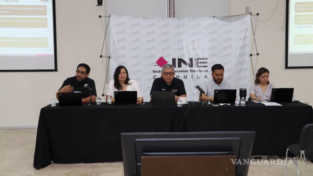 INE Coahuila afina preparativos para la elección del 7 de junio