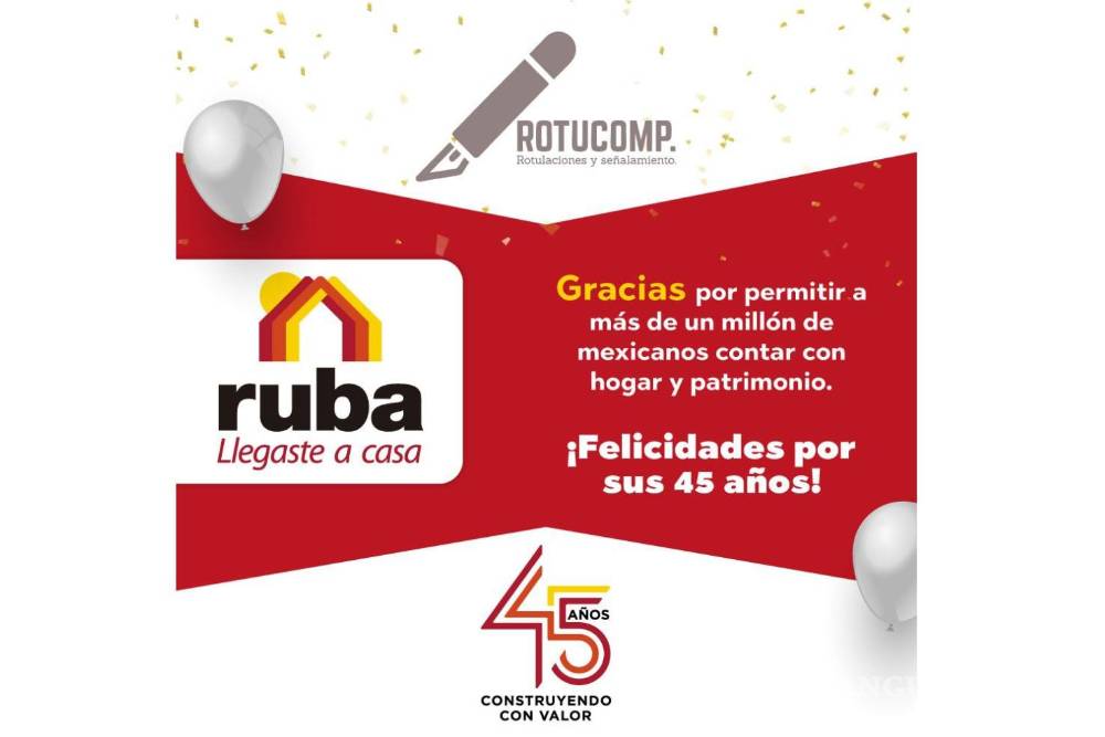 Ruba cumple 45 años marcando el rumbo de la vivienda en México