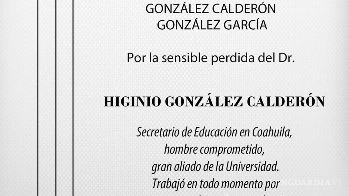 ‘Fue Higinio González un formador y promotor de la educación en Coahuila’