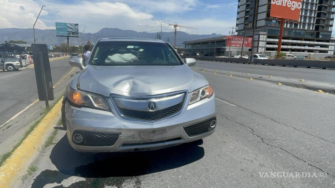 Saltillo: automovilista provoca choque por alcance en Nazario Ortíz