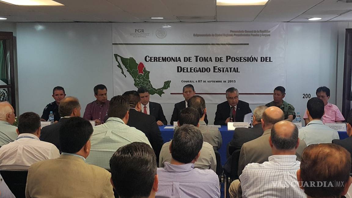 Toma posesión nuevo delegado de la PGR en Coahuila