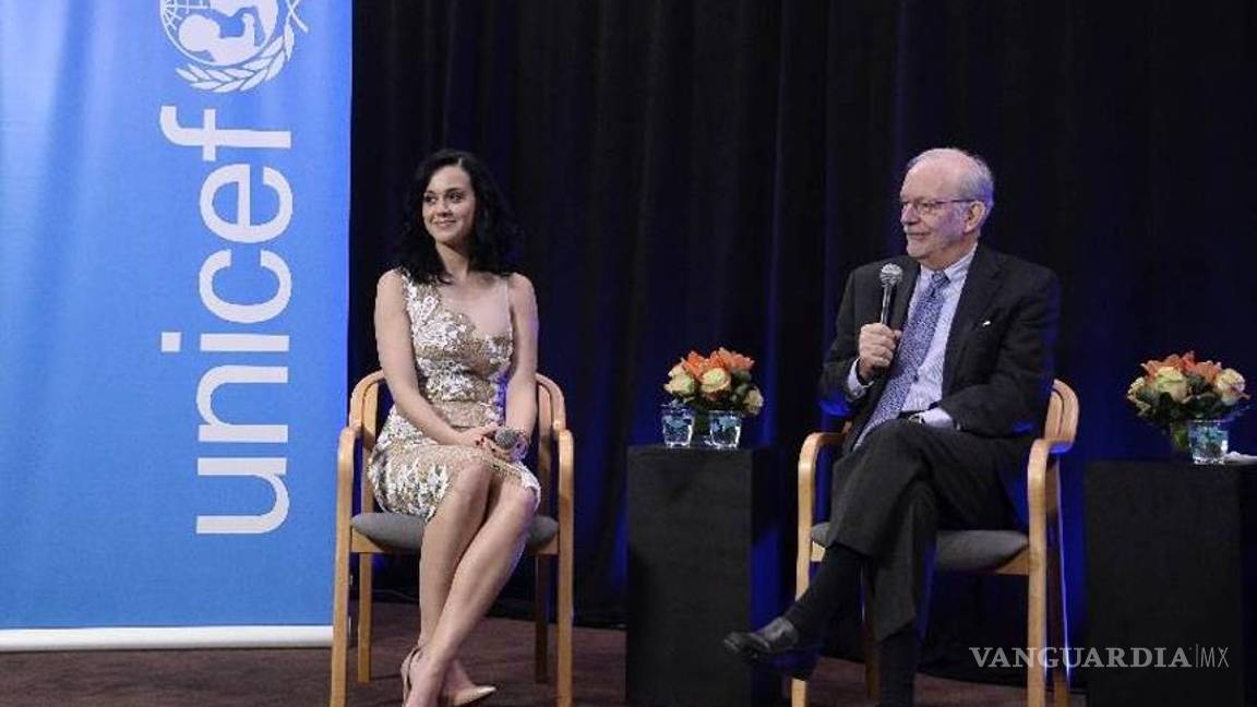 Nombran a Katy Perry embajadora de Unicef