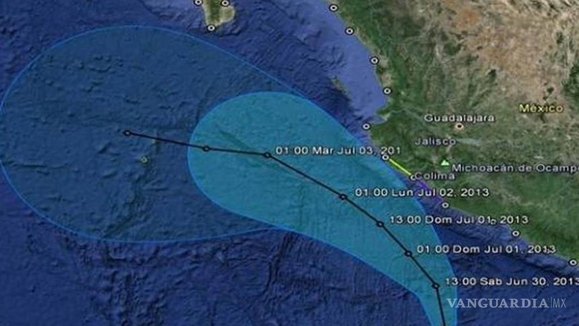 Tormenta "Dalila" podría ser huracán el martes, de acuerdo con el CNH