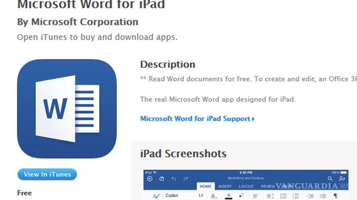 Así es Microsoft Office para iPad
