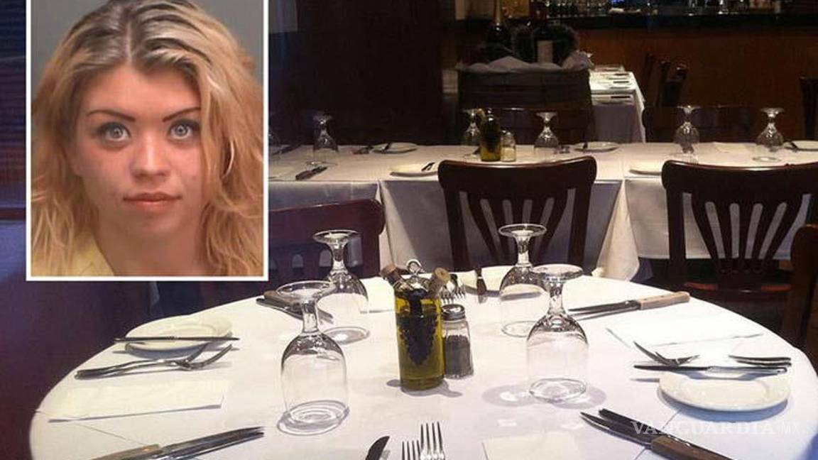 Acusan a mesera por alterar cuentas y mejorar sus propinas