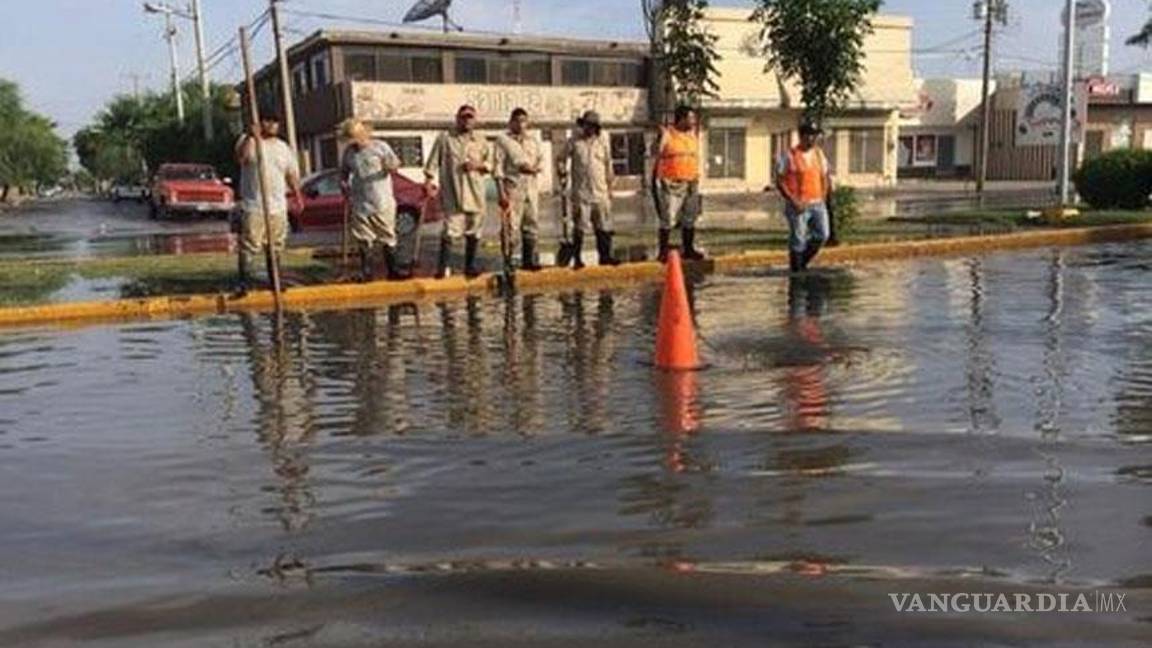 Distintas partes de Torreón, inundadas por las lluvias