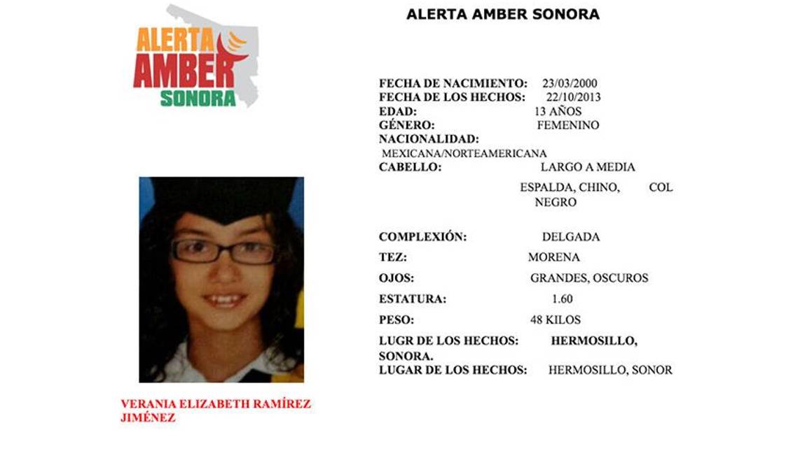 Desaparece adolescente en Hermosillo; activan Alerta Amber
