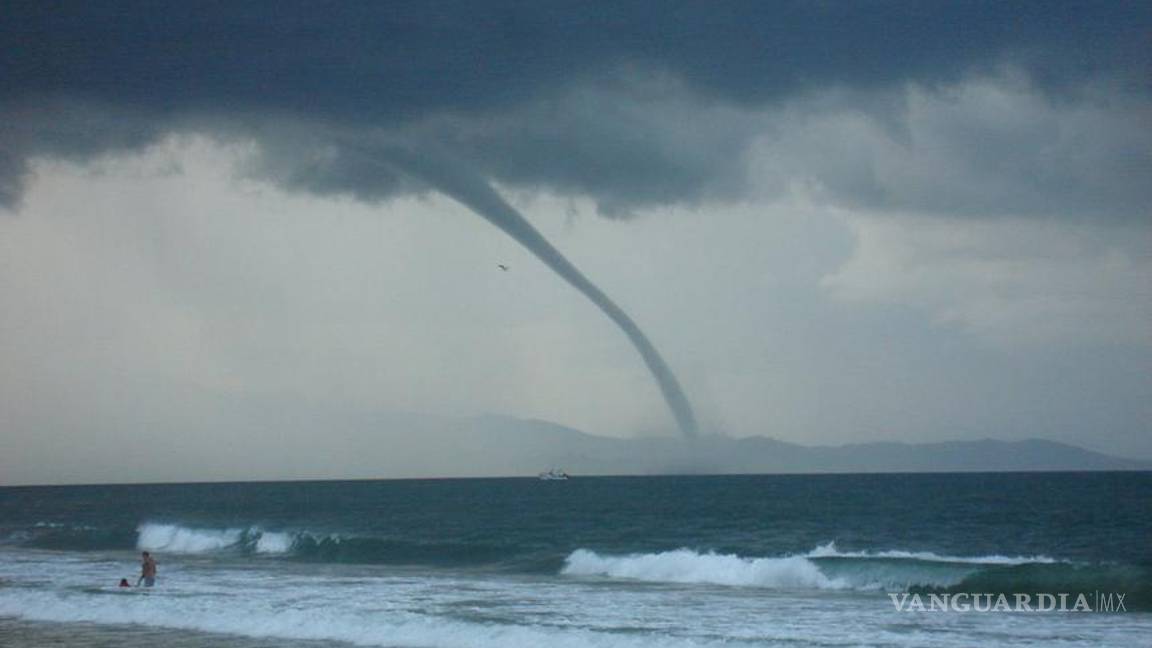 Captan tromba marina, granizada y torbellino