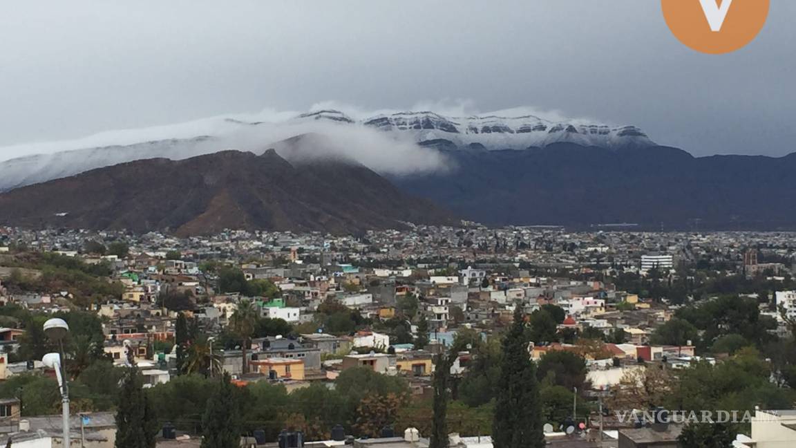Se viste de blanco la Sierra de Zapalinamé en Saltillo