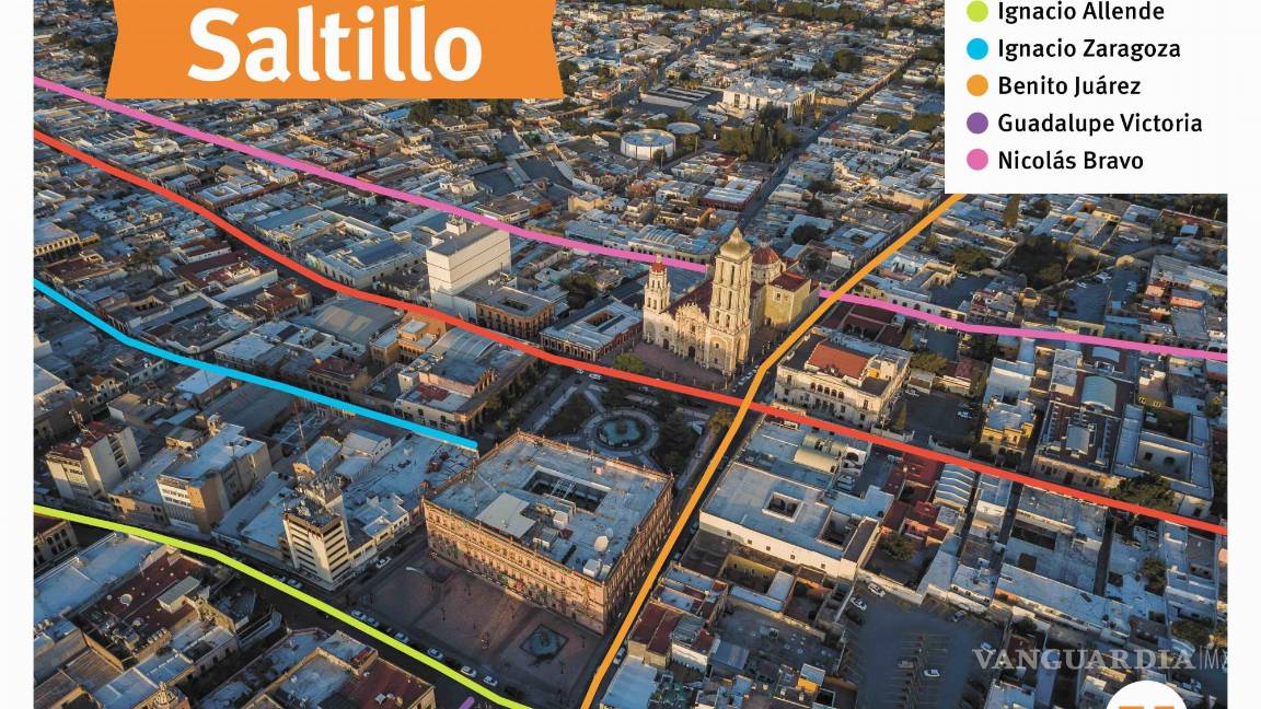 Las calles más antiguas de Saltillo
