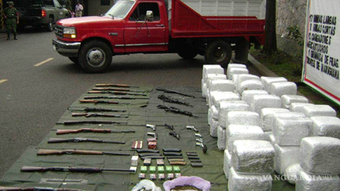 Decomisan armas y droga en Tijuana