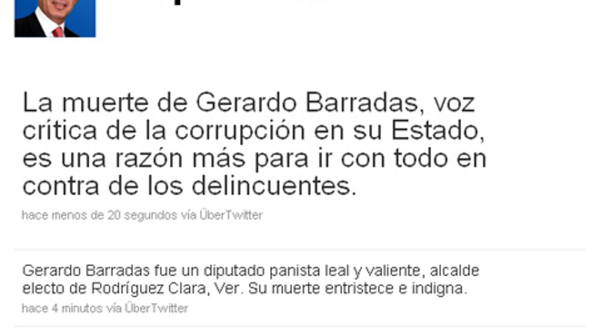 FCH condena crimen de alcalde electo