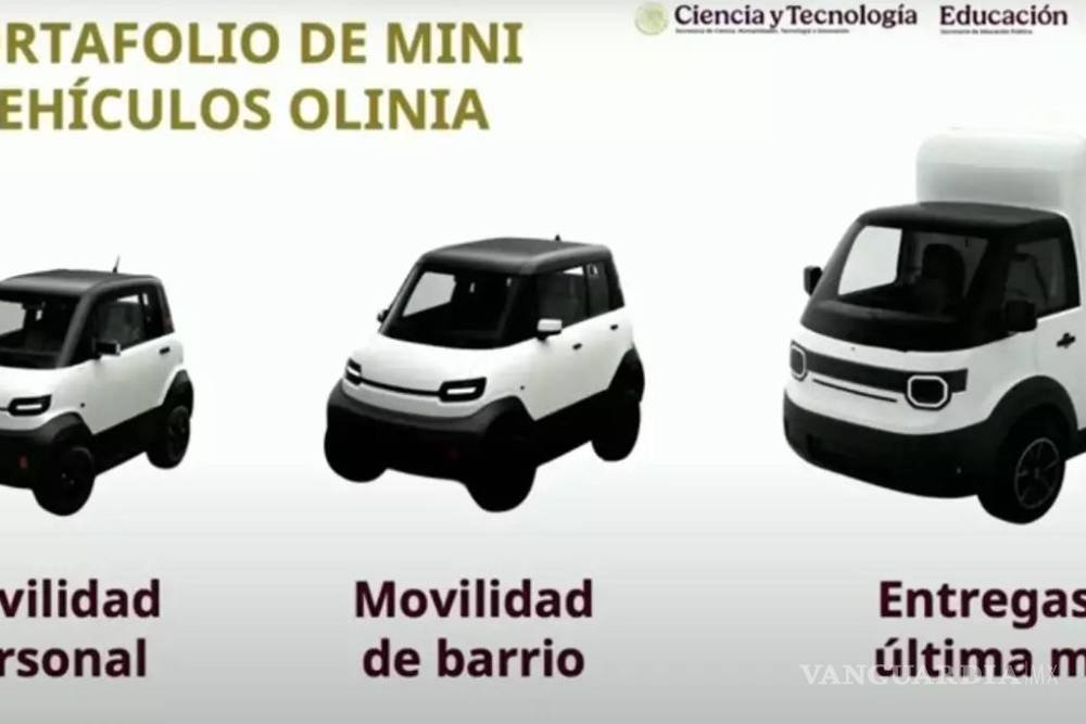 Sheinbaum presenta ‘Olinia’... auto eléctrico que costará entre 90 mil y 150 mil pesos