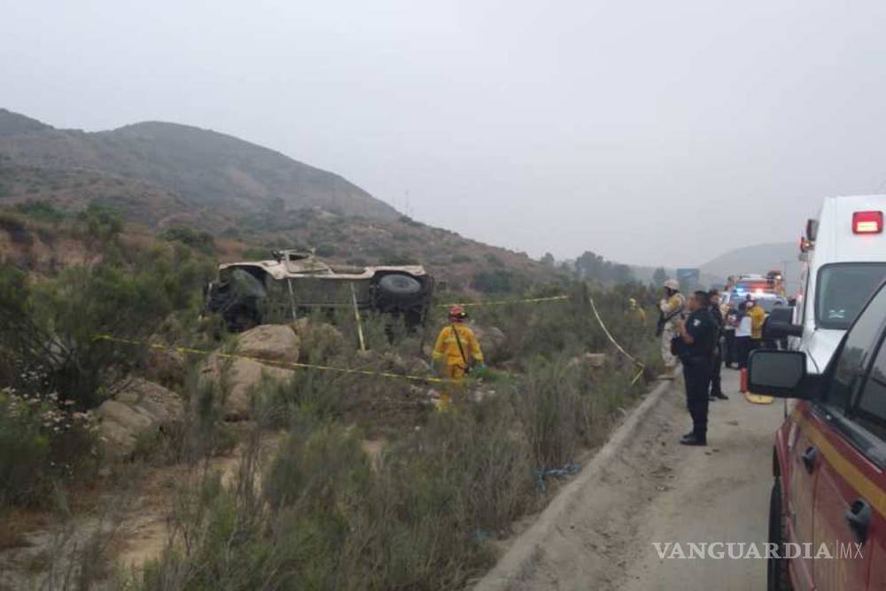 Mueren seis militares en accidente vehicular en Tijuana