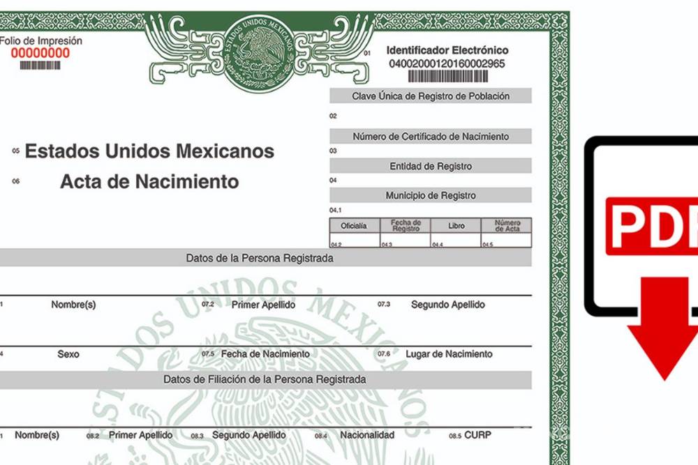 Acta de Nacimiento certificada... ¿para qué trámites me la piden y cómo ...