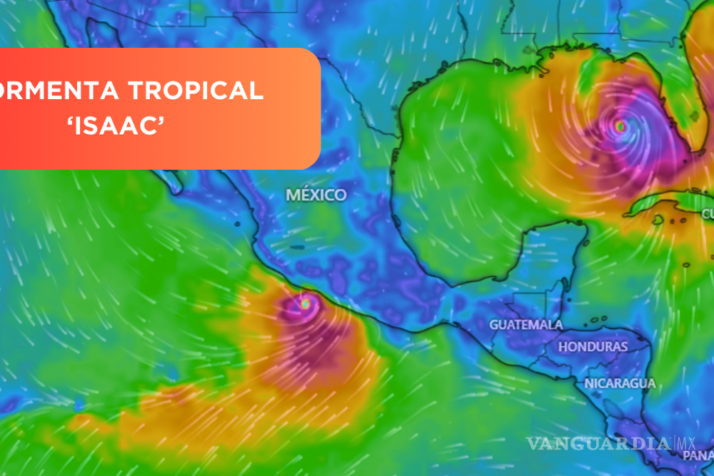 Se forma Tormenta Tropical Isaac sobre el océano Atlántico