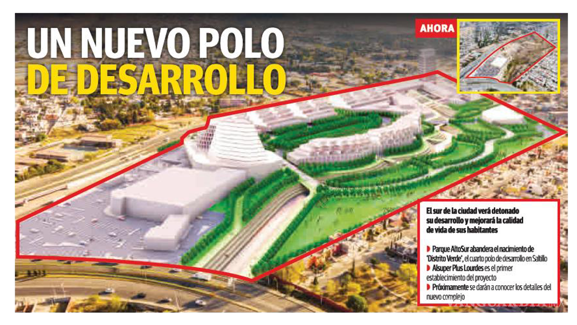Nace en Saltillo ‘Distrito Verde’; acelerará Parque Altosur desarrollo