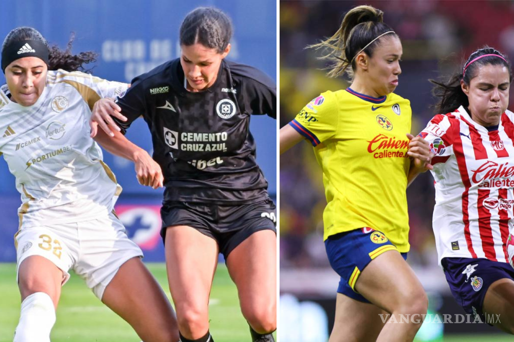 Liga MX Femenil: Chivas recibe al América y Cruz Azul enfrenta a Tigres ...