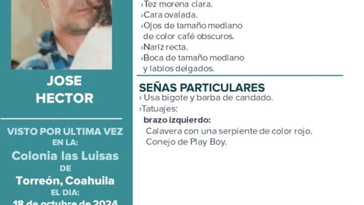 ¿Lo has visto? La búsqueda de José Héctor se intensifica tras su ...