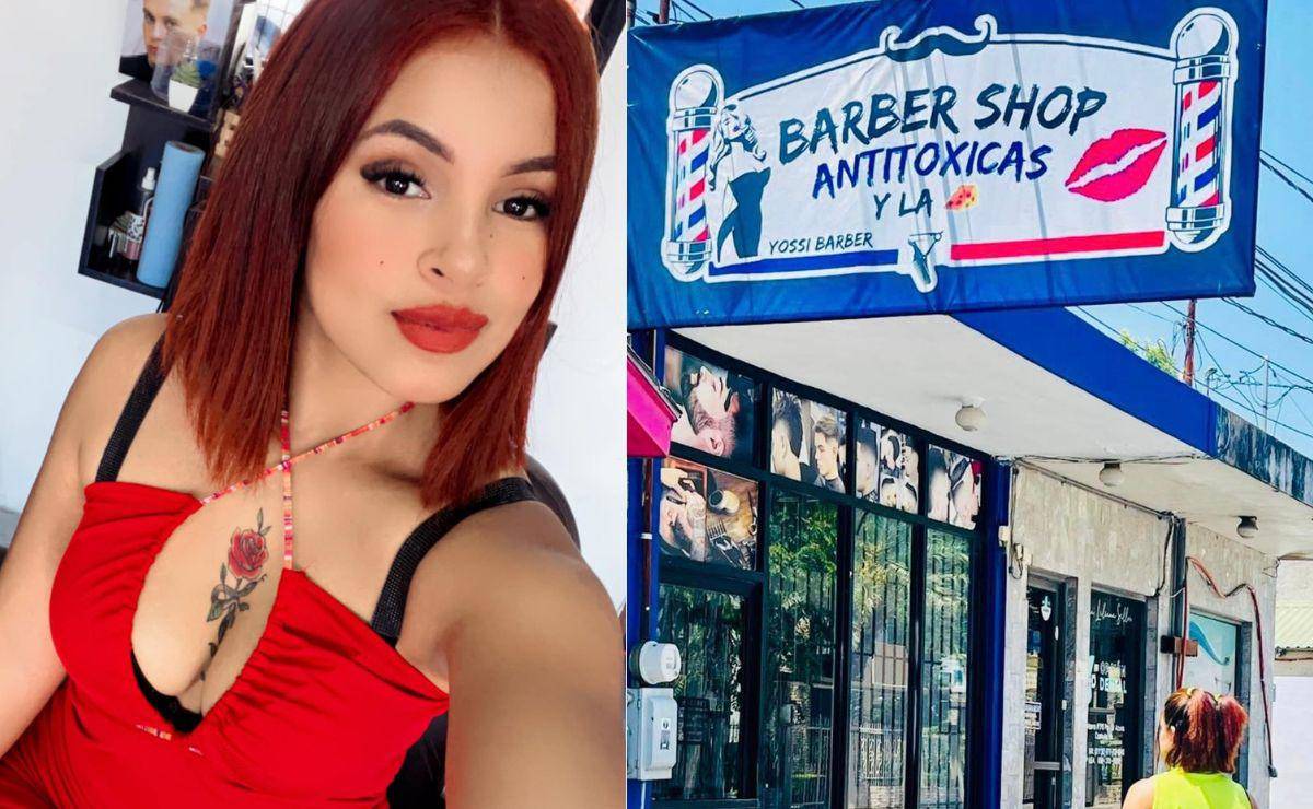 Ella es Yossi y su barber shop ‘Antitóxicas’ en Acuña, Coahuila... ¿dejarías ir a tu novio?