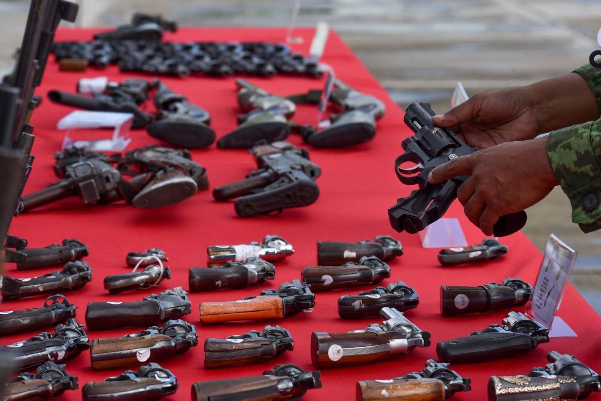 Incautación de armas en México incrementa al 145% en 2021