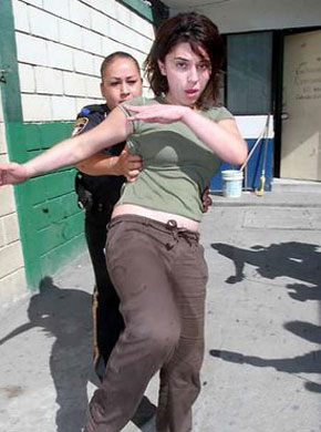 Detienen de nuevo a Dulce Sarahí en Monterrey, no la chocaron
