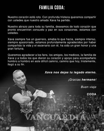 ¡Aún te aaaaamo!... Fallece Xava Drago, vocalista de Coda, tras luchar contra el cáncer de estómago