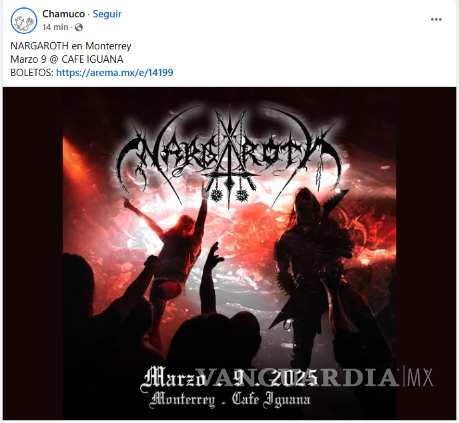 Nargaroth sorprende a México con dos fechas imprevistas de concierto