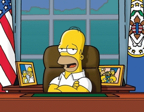 ¿Homero Simpson para presidente de los EU?