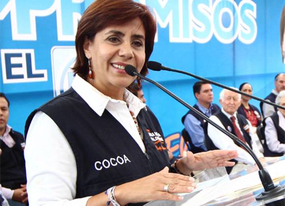 Se declara ganadora Luisa María Calderón, previo a contienda electoral