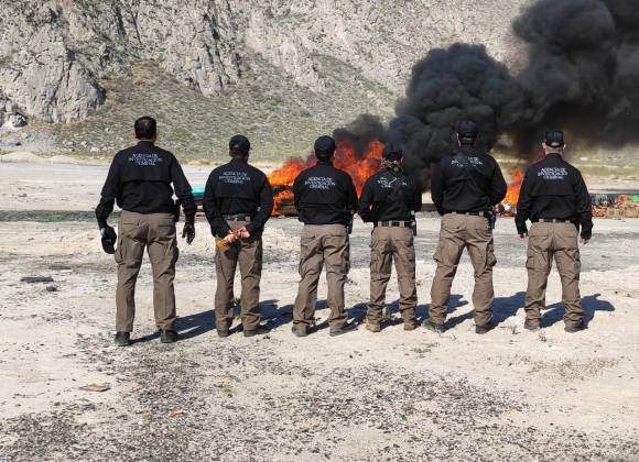 Incineran En Coahuila Más De 300 Kilos De Droga