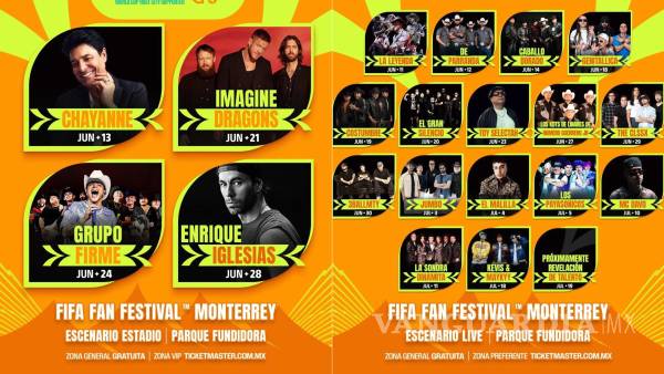 Enrique Iglesias, Imagine Dragons, Chayanne y Grupo Firme encabezan el ...
