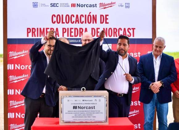 Colocan la primera piedra para la construcción de la empresa Norcast en ...