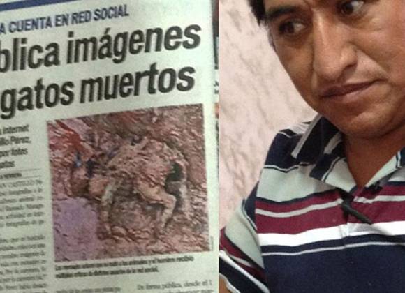 `El matagatos' huye por amenazas en la red; asegura que es inocente