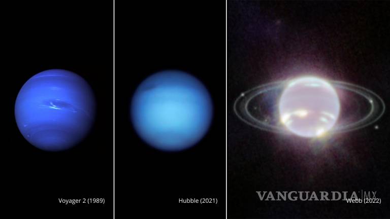 NASA publica maravillosas nuevas fotos tomadas por el Telescopio Espacial James Webb de Neptuno ...