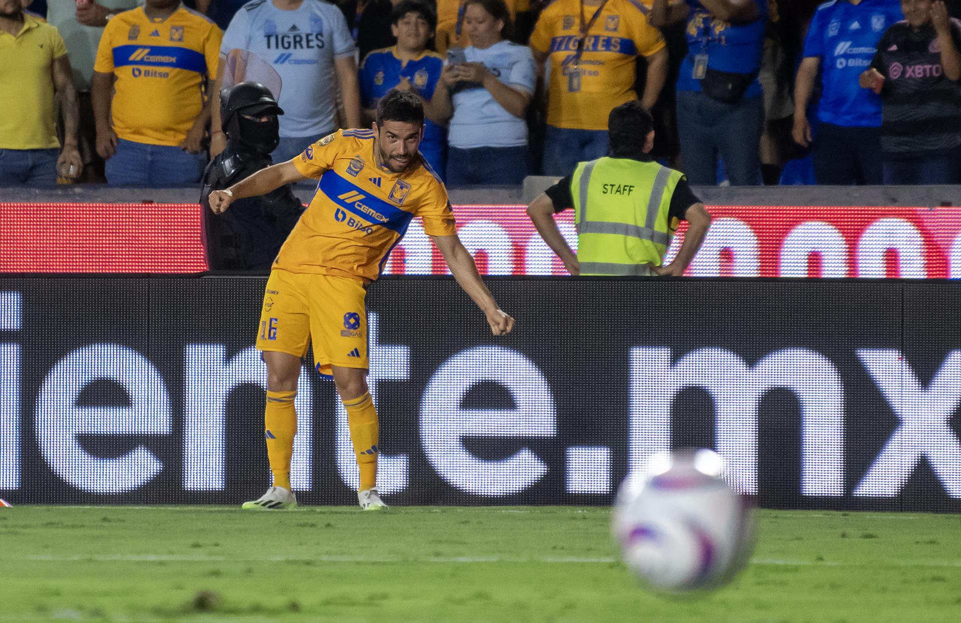 Vigón y su doblete que salvó a los Tigres en el Volcán - Lado.mx