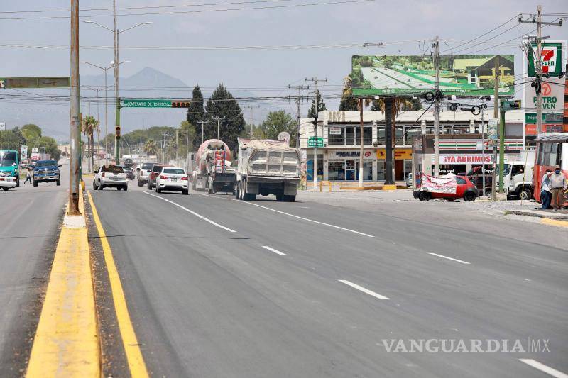 Mejoras viales en Saltillo: Bulevar Valdés Sánchez alcanza un 50% de avance