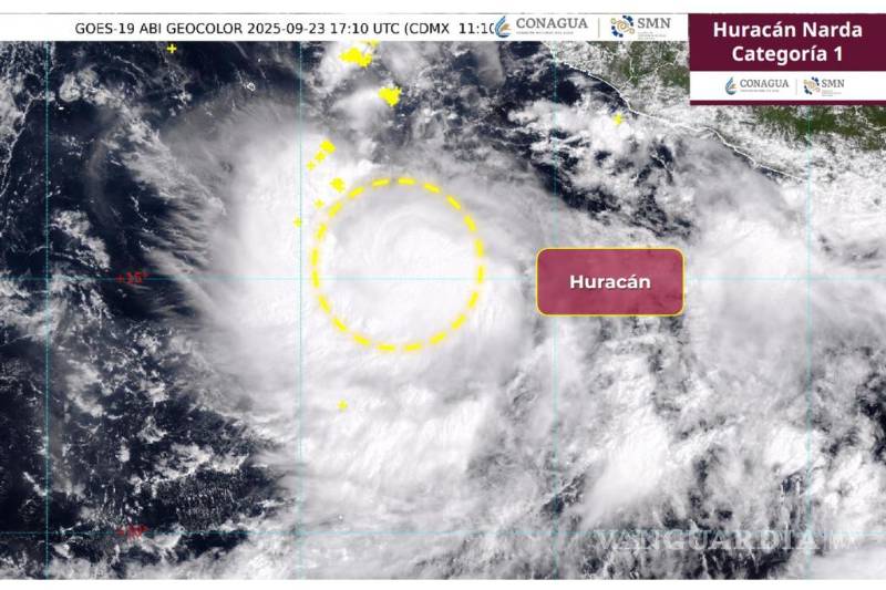 Tormenta tropical ‘Narda’ se intensifica a huracán categoría 1 en el Pacífico frente a Colima y ...