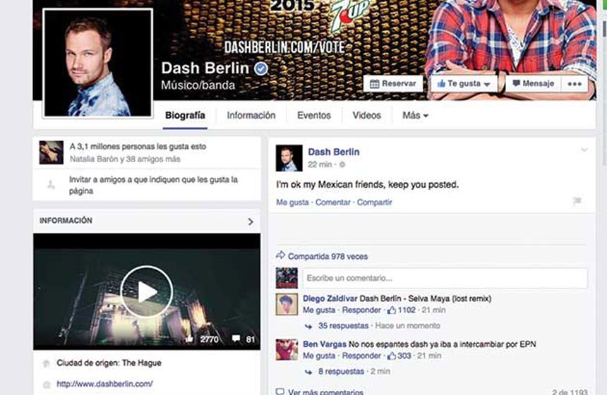 Reaparece el DJ Dash Berlin