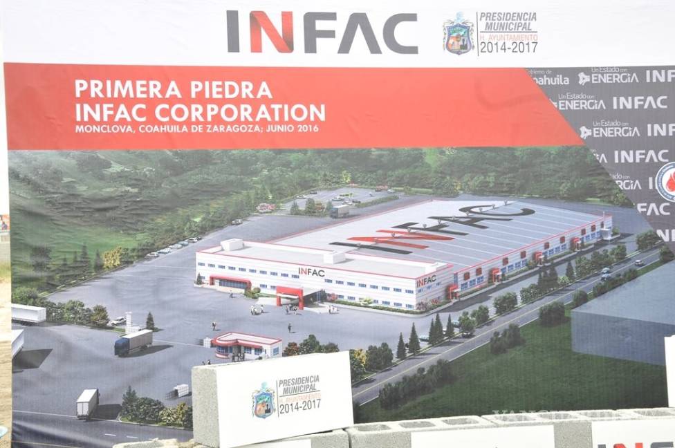 Colocan primera piedra de INFAC Corporation en Monclova